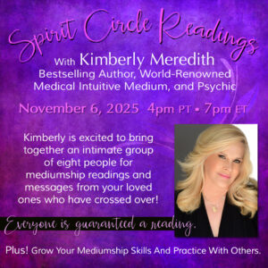 Spirit Circle Readings and Teachings Zoom Class – November 6, 2025 ...