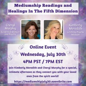 Mediumship Readings and Healings In The Fifth Dimension with Cheryl ...